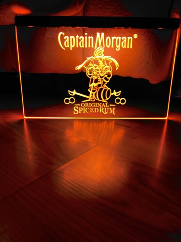CAPTAIN MORGAN LED NEON ORANGE LIGHT SIGN 8x12 | eBay