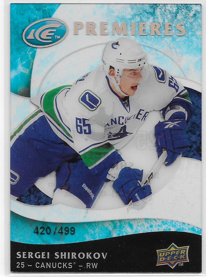 2009-10 Upper Deck Ice - Ice Premieres Sergei Shirokov #157 /499 (RC) for sale online | eBay