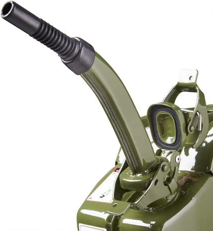 METAL JERRY GERRY CAN POURING SPOUT FLEXIBLE NOZZLE PETROL DIESEL FUEL ...