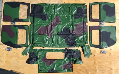 NEW HMMWV 4 Man Soft Top KIT CAMO Humvee M998 M1123 4 Doors, ROOF ...