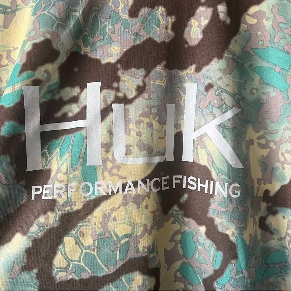Huk Men's Kryptek Camo Icon long-sleeve performance fishing shirt Size ...