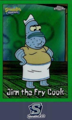 2025 Topps Chrome SpongeBob SquarePants 25th #103 Jim the Fry Cook Kelp ...