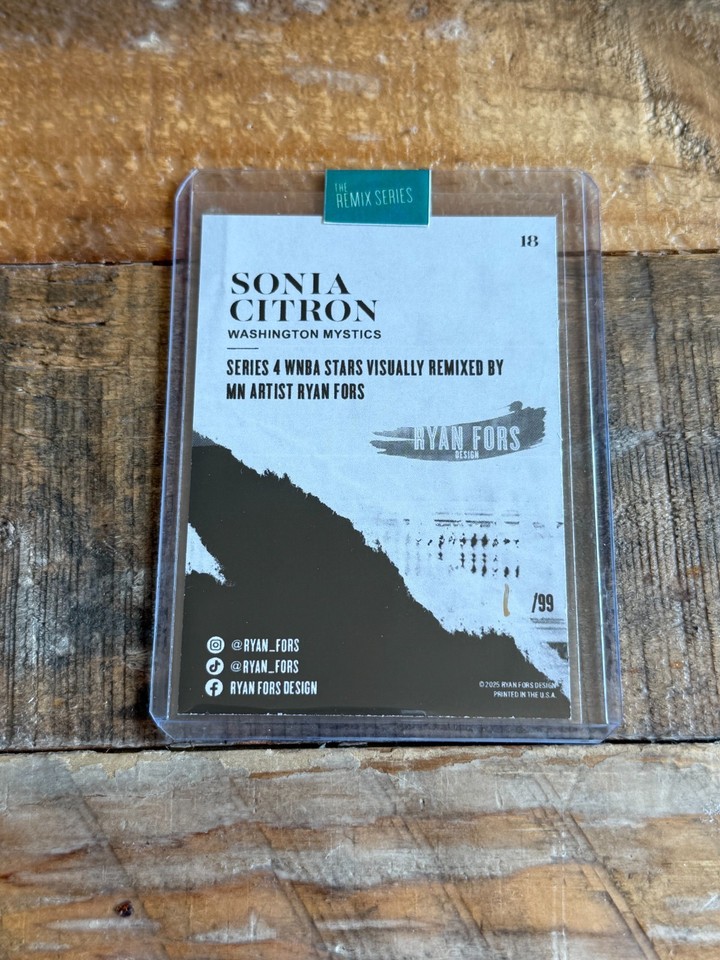 Sonia Citron Washington Mystics- Remix Card /99 WNBA | eBay