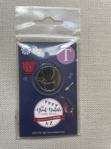 2018 T TEAPOT 10p UNCIRCULATED CARDED SEALED PACK ROYAL MINT | eBay UK