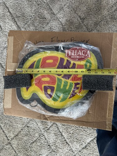 ITHACA BEER COMPANY FLOWER POWER LOGO LED BEER SIGN 14” BRAND NEW BOX ...