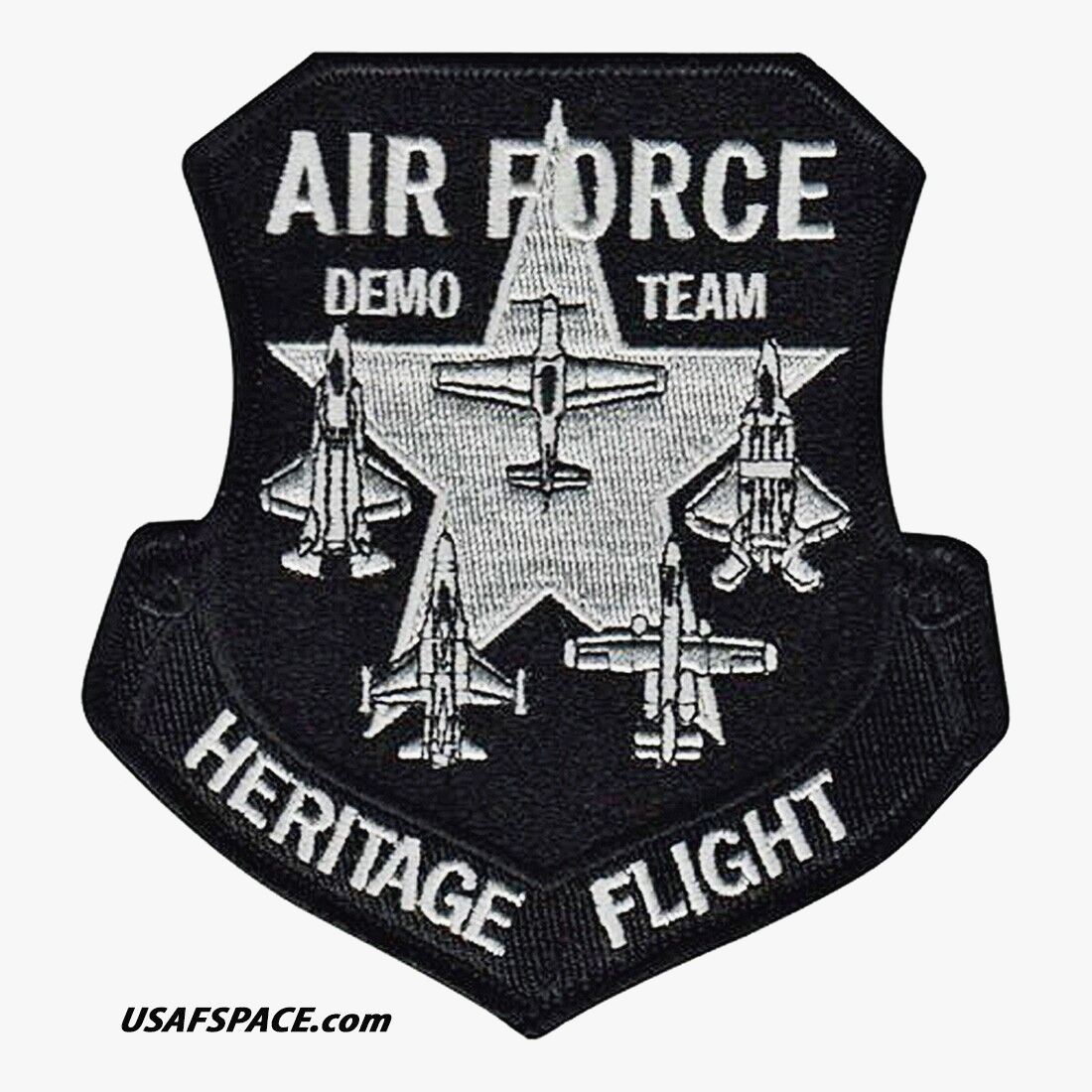 USAF HERITAGE FLIGHT DEMO TEAM -F-16- F-22 -F-35- A-10 -ORIGINAL-BLACK ...