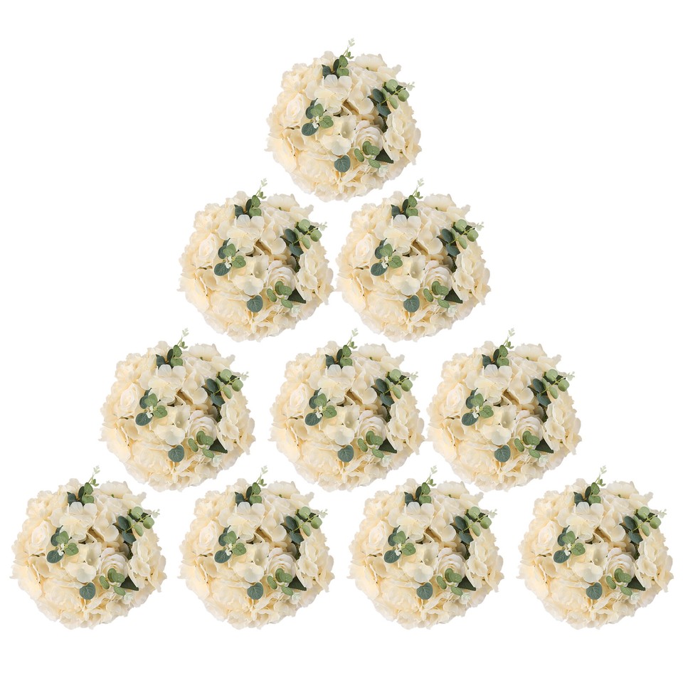 Wedding Flower Balls For Centerpieces 10Pcs Artificial Flower Ball ...