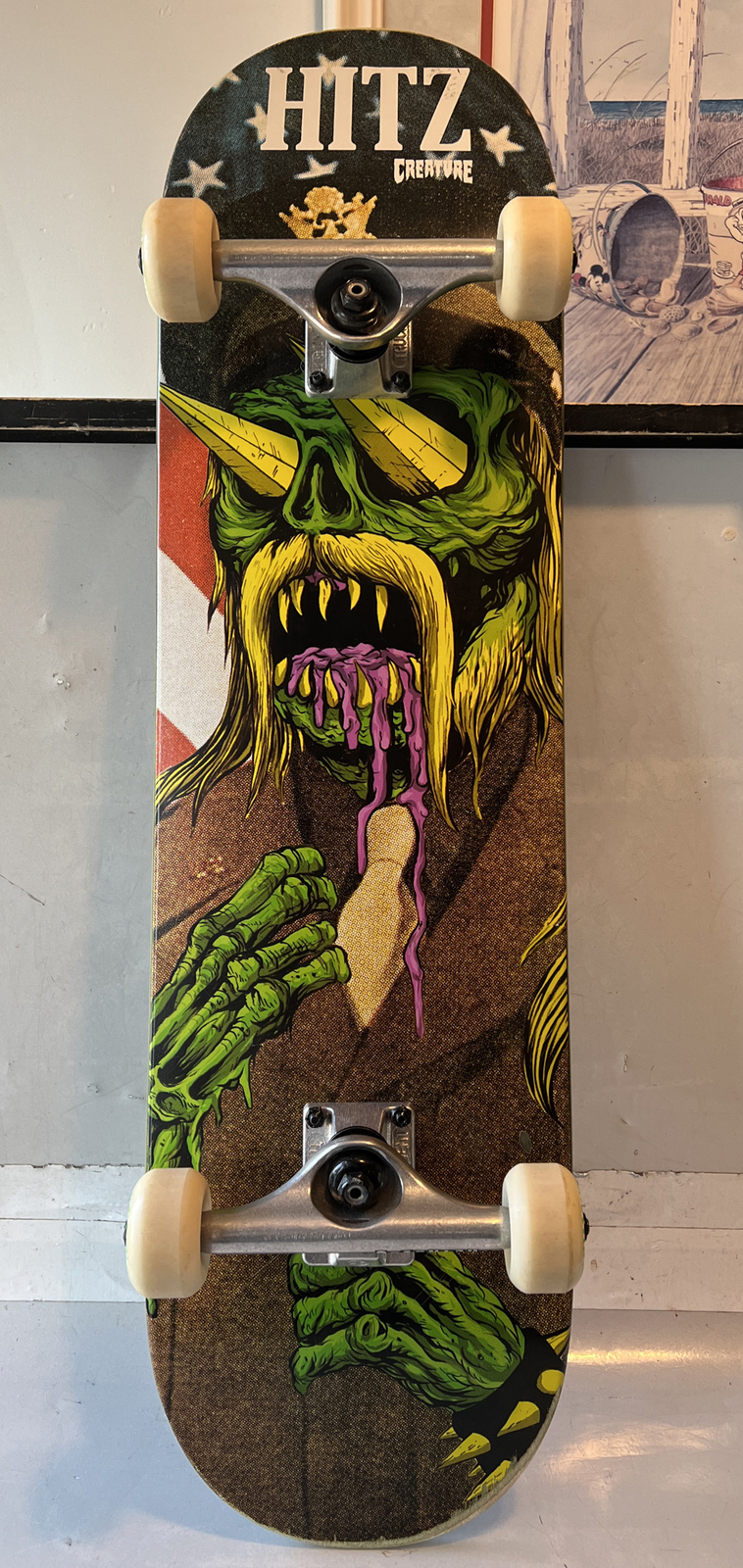 RARE Creature Complete Skateboard Deck Sam Hitz Limited Independent ...