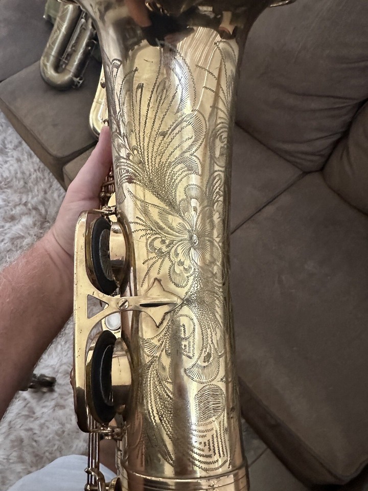RARE DON MENZA CUSTOM ENGRAVED Selmer Super Action 80 Tenor sax w ...
