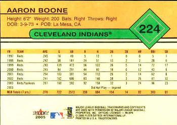 Aaron Boone 2005 Fleer Tradition 224 Cleveland Indians Baseball Card | eBay