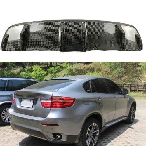 2008-2013 BMW X6 E71 SUV Rear Bumper Diffuser Lip Carbon Fiber | Black ...