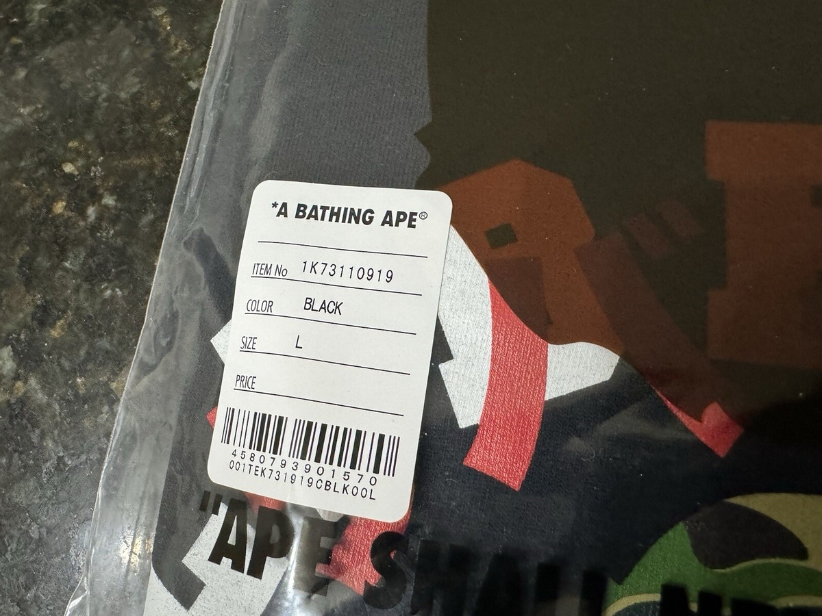 A Bathing Ape x Liberty Walk LBWK FD ABC Camo Tee Black A Bathing Ape x Liberty Walk LBWK FD ABC Camo Tee Black