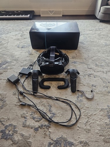 HTC Vive PC VR Headset w/ Deluxe Audio Strap and Controllers (Free ...