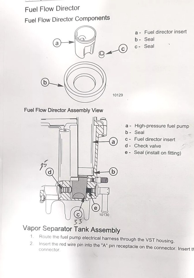 mercury electric fuel pump optimax vst 75-90HP 115-250HP 888733T02 ...
