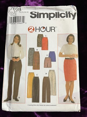 Vtg SIMPLICITY Pattern 7693 SZ PP 12, 14, 16, 18 | eBay