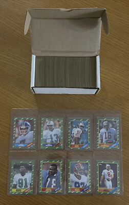 Vtg 1986 NFL Topps Football Card Complete Set RICE SMITH YOUNG WHITE RC ...