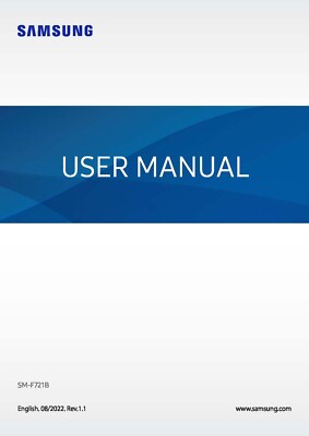 SAMSUNG GALAXY Z FLIP SM-F721B 5G PRINTED INSTRUCTION MANUAL USER GUIDE 174 pgs | eBay UK