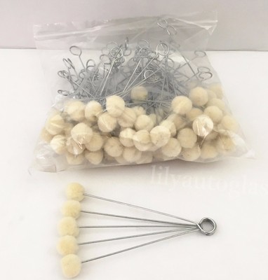 100 x Wool Daubers Leathercraft Applicator Paint Dye Dyeing Sealers ...