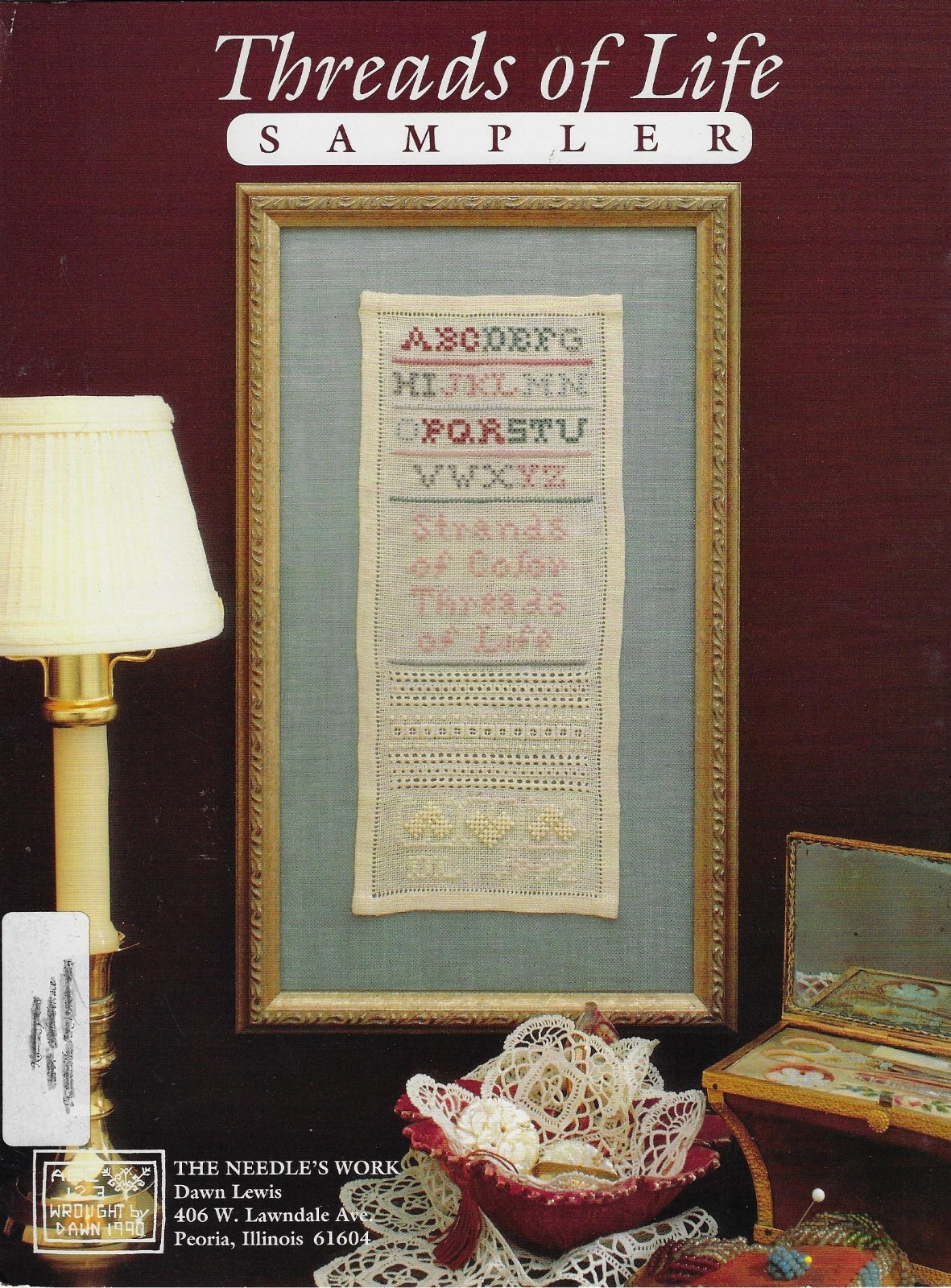 The Needle's Work-Threads of Life Sampler-cross stitch pattern | eBay