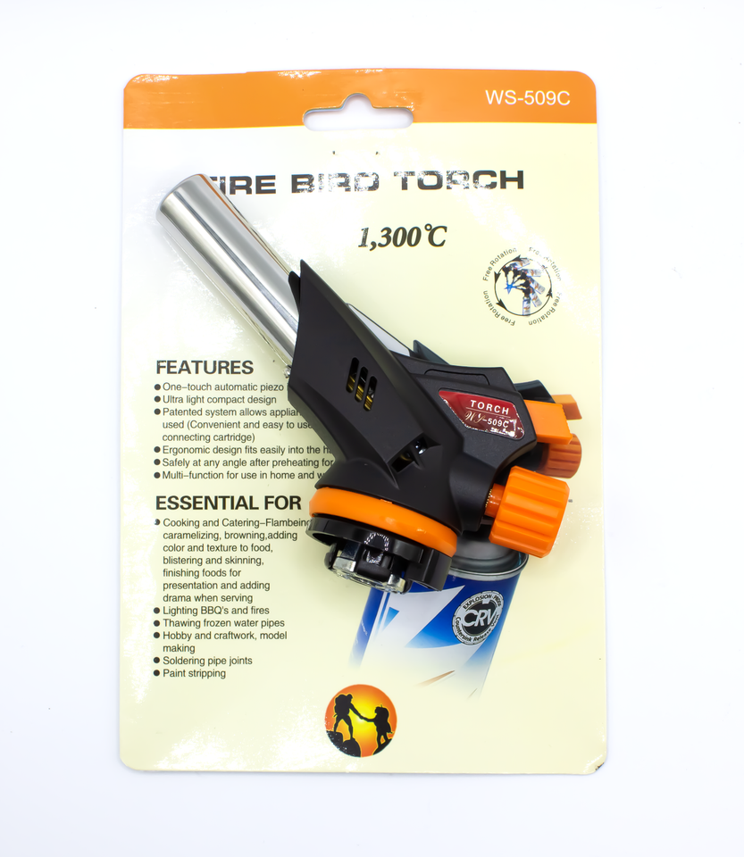 Blow Torch Head With Butane Gas Refill, Kitchen Cooking, BBQ Piezo ...