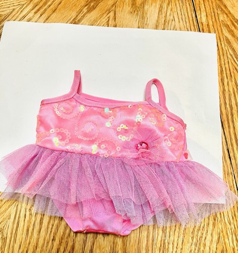 Build-A-Bear Pink Sequin Dress Sparkly Tutu Outfit for Plush Teddy Bear ...