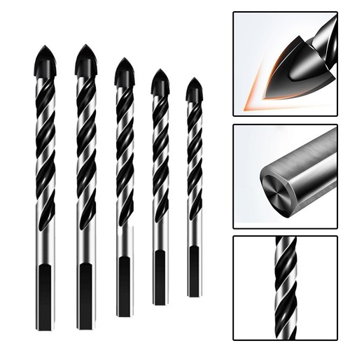 Wear Resistance 5PCS Drill Bits Triangular Shape Handle Wood 3/4/5/6 ...
