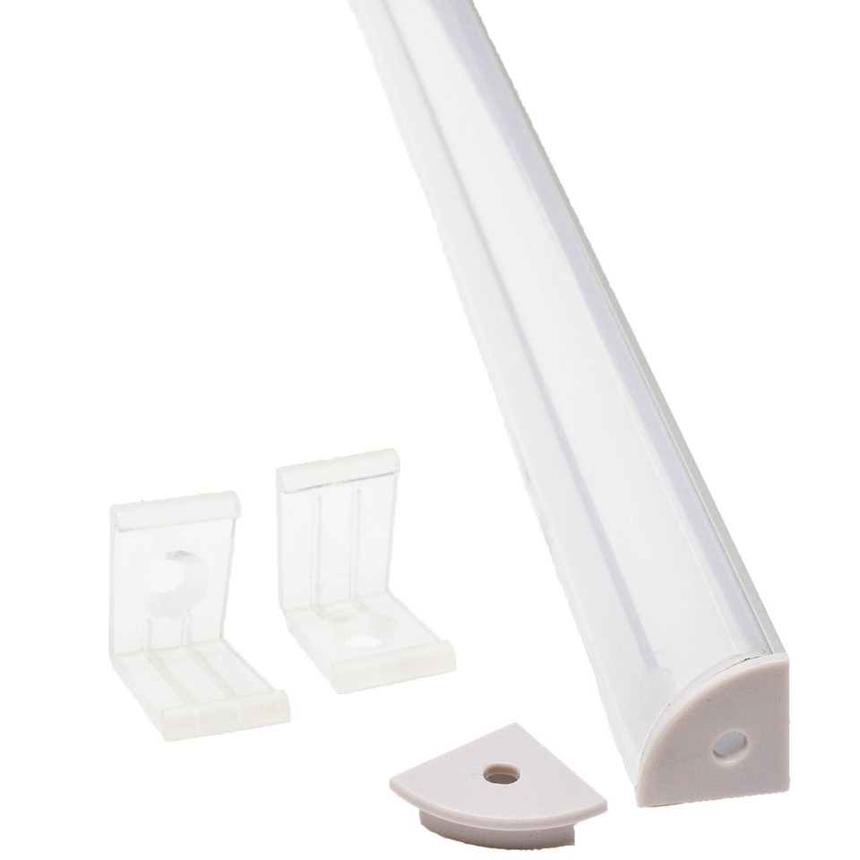 10pk LED Aluminum profile channel for LED strip U V Recessed 6 8 10 12 ...
