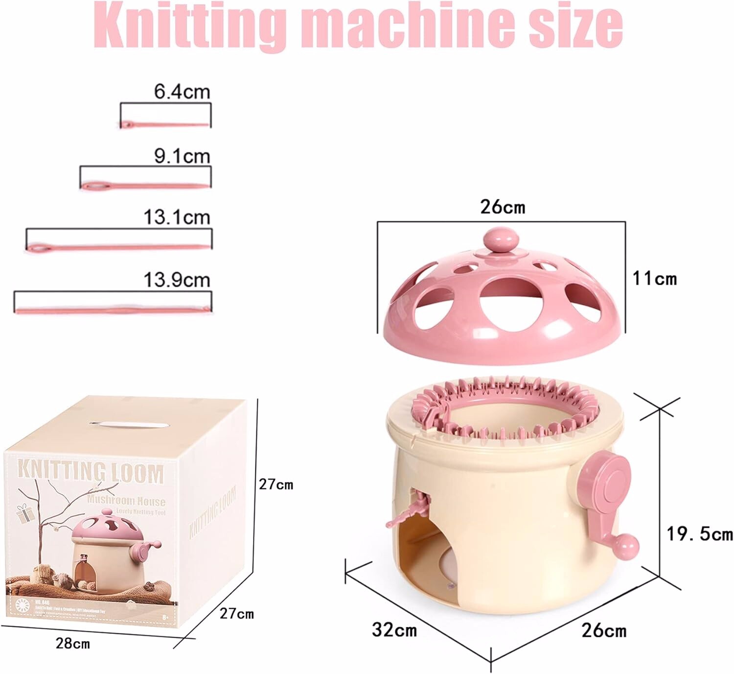 New -- Knitting Machine, 32 Needles Knitting Loom Smart Knitting Board ...