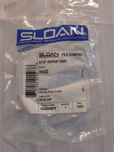 Sloan H582 Control Stop Cap, 3/4" | eBay