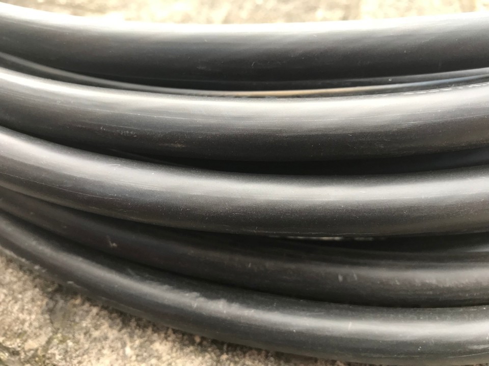 3 METRES 4MM 4 CORE SWA BLACK STEEL ARMOURED PVC CABLE STOCK LENGTH ...