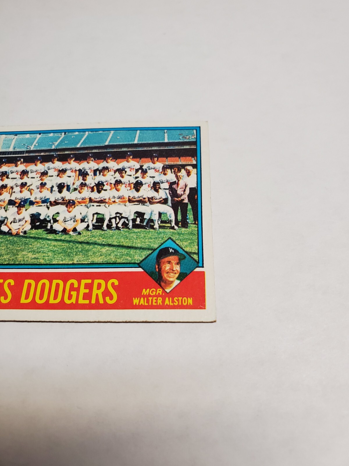 1976 TOPPS BASEBALL SET BREAK #46 LOS ANGELES DODGERS CHECKLIST ...