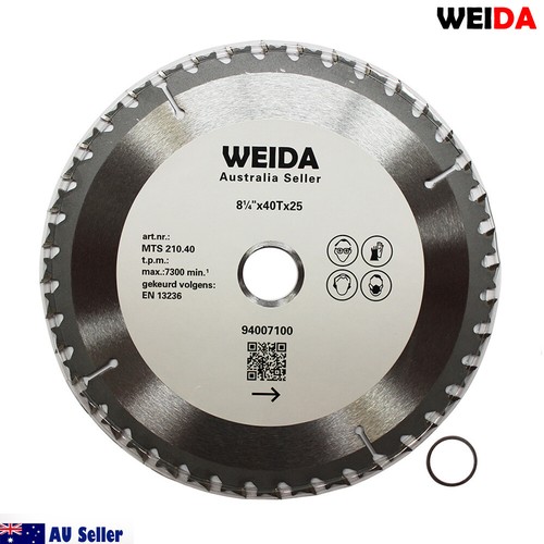 2x 210mm Wood Circular Saw Blade Cutting Disc 8-1/4" 40T Bore 25/22.2mm ...