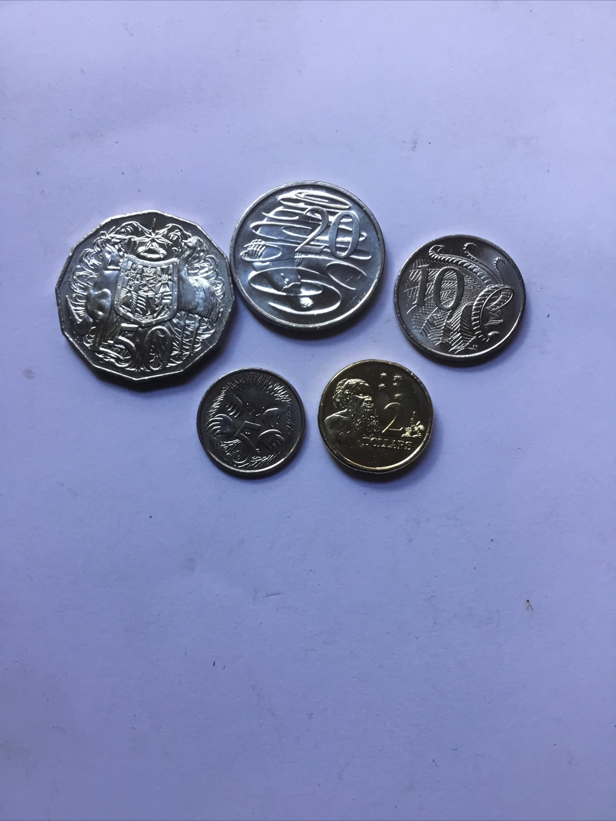 2016 Changeover Coin Set 5c, 10c, 20c, 50c and $2 Uncirculated | eBay