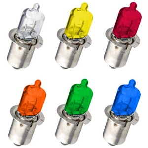 BULB 6V 2.4W HS3 TYPE HALOGEN COLORS VINTAGE CYCLE BIKE LAMP DYNAMO ...