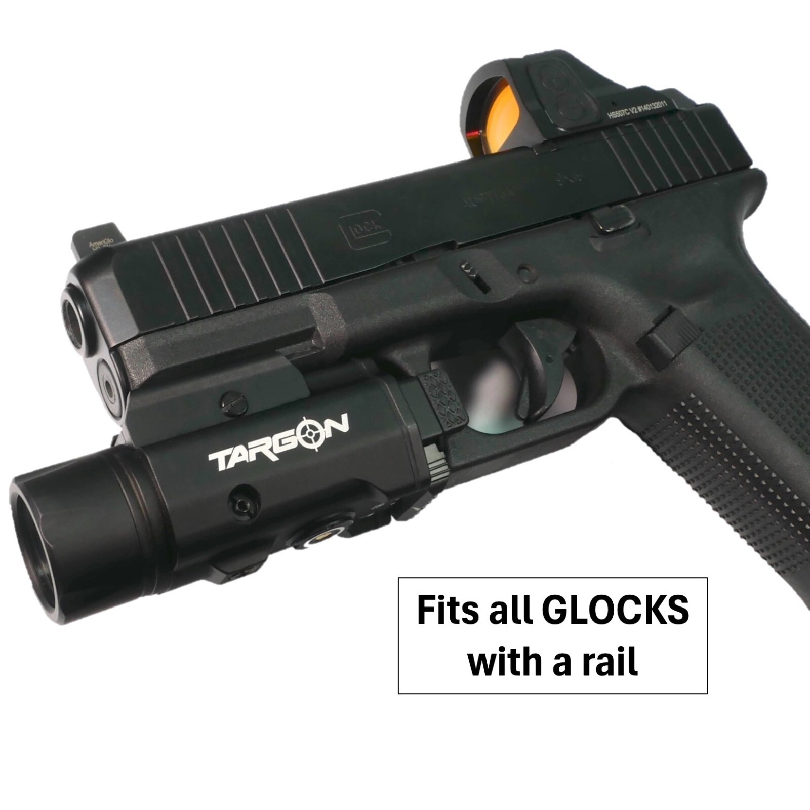 TACTICAL LED FLASHLIGHT RECHARGEABLE 1600 LUMENS STROBE GLOCK PISTOL ...