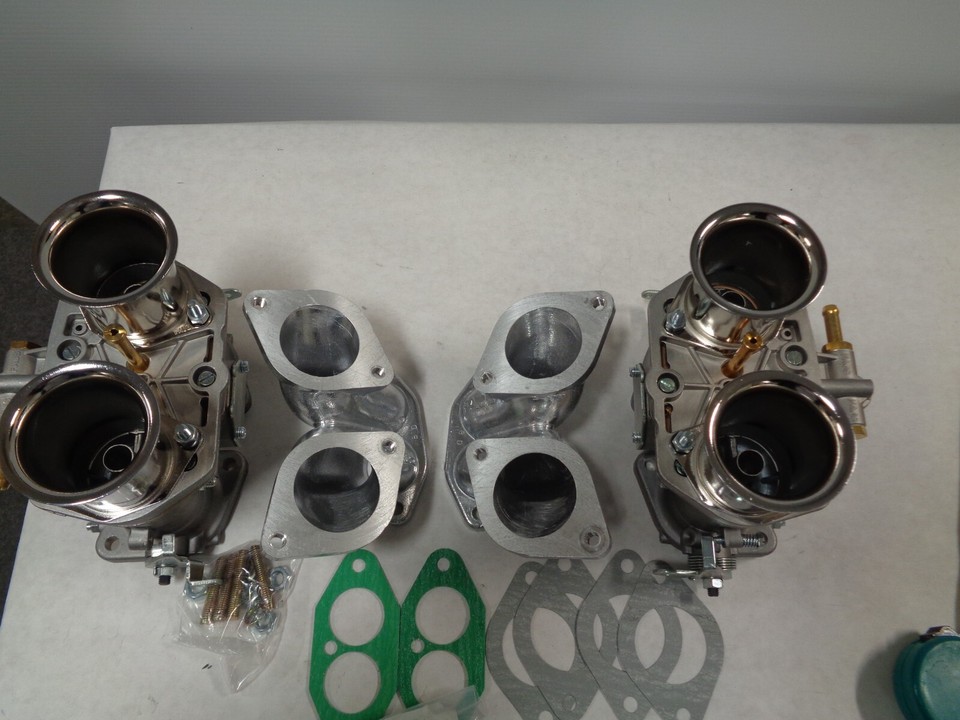 VOLKSWAGEN VW TYPE 3 DUAL 40 IDF CARBURETORS, INTAKE MANIFOLDS SET ALL ...