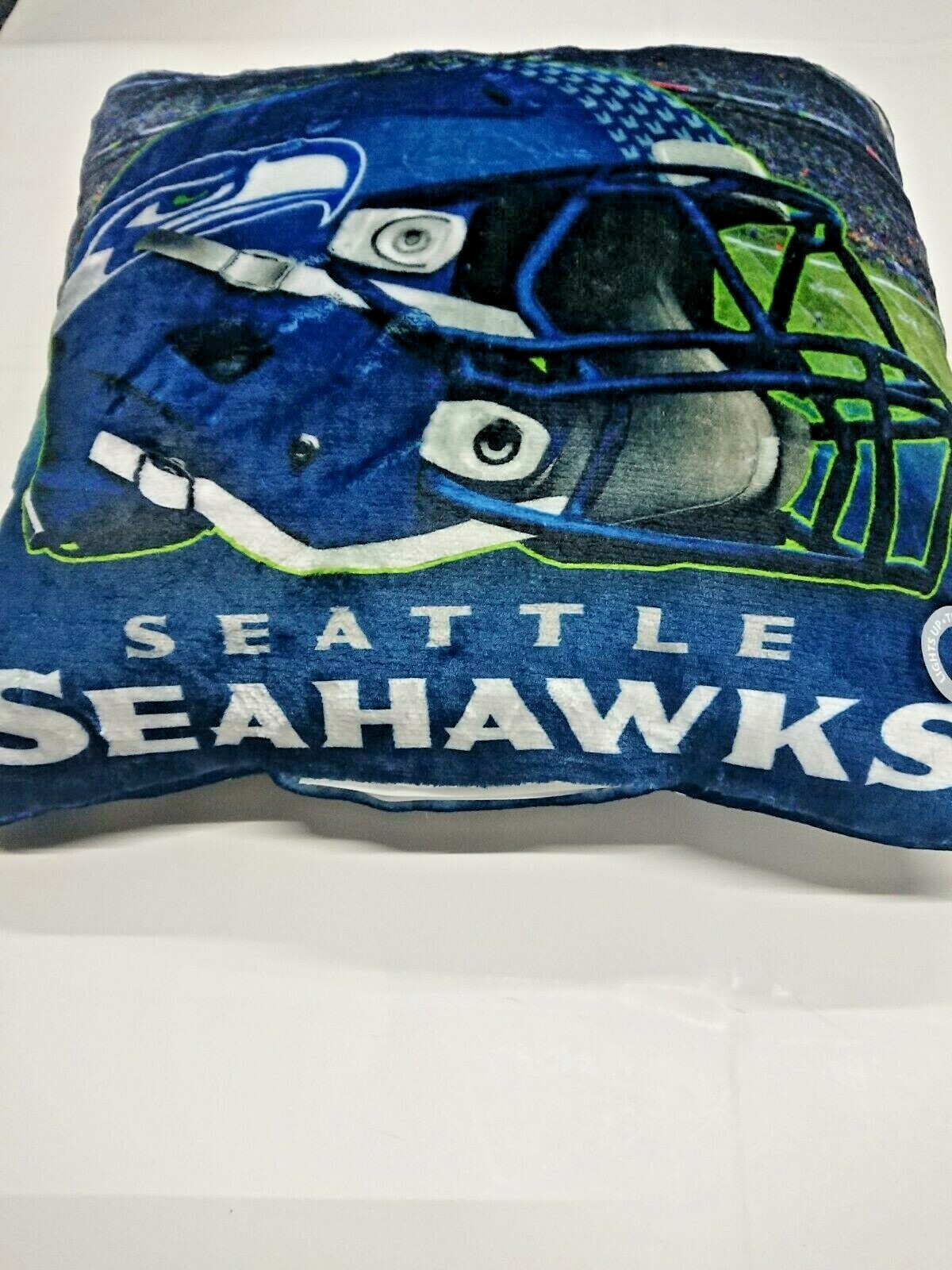NFL Seattle Seahawks Officially Licensed LED Lights-Up Plush Pillow 16 ...