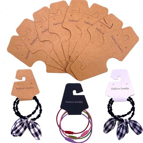 50PCS DIY Package Display Holder Cardboard Hanging Blank Tag Headband ...