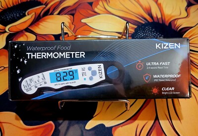 Kizen Digital Waterproof Instant Read Food Thermometer - Ultra Fast New ...