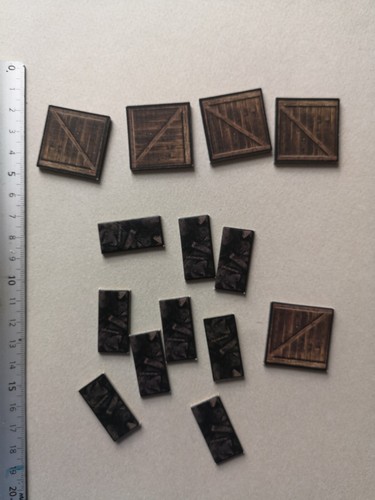 BOX & RUBBLE TOKENS STEAMPUNK VICTORIAN/RISE OF MOLOCH/WORLD SMOG/M425 ...