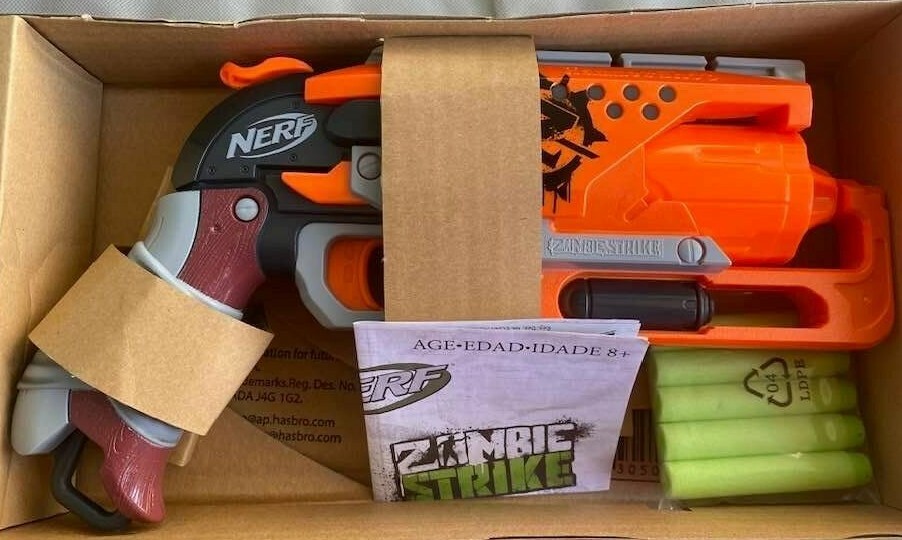 Nerf Zombie Strike Slingfire Box MaLiang Front Extend Barrel Muzzle