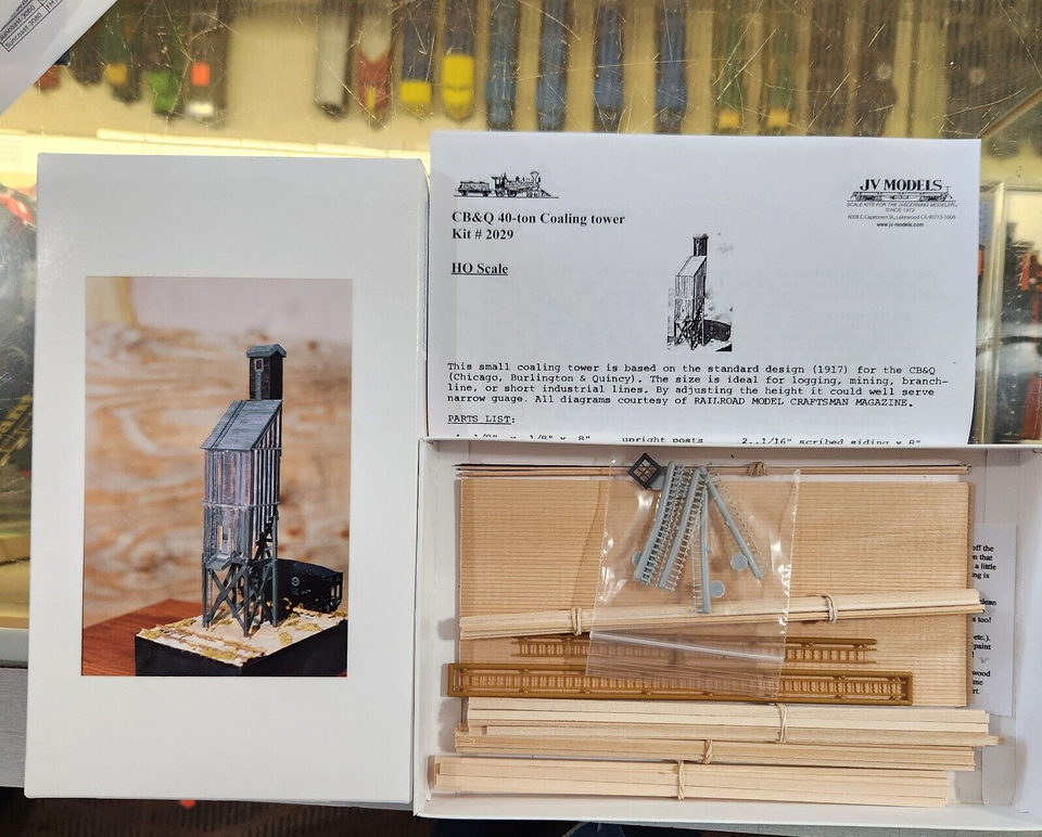 JV Models 2029 HO Scale Coaling Tower Kit | eBay