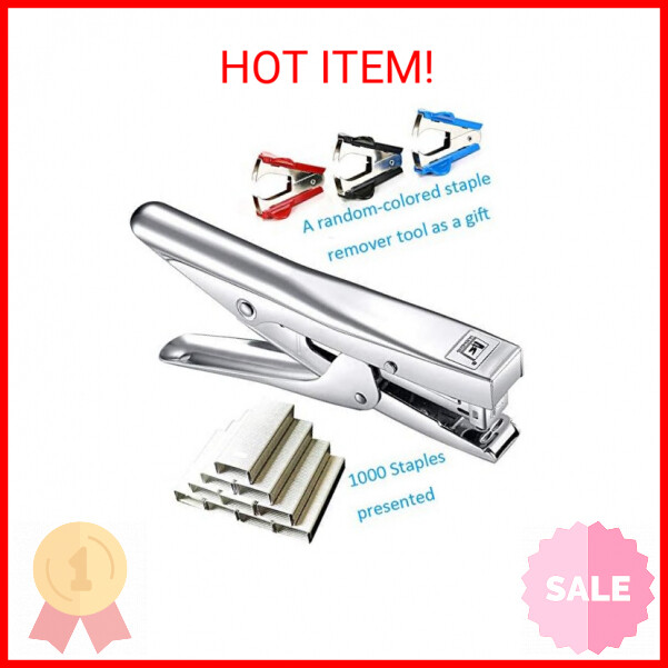 ONDY Plier Stapler Heavy Duty Office Stapler Hand Held 20-Sheet Stapler ...