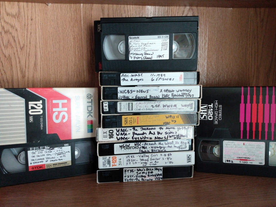 🔴 Blank 11 VHS Tape Lot RCA FUJI POLAROID MAXELL SONY TDK CERTRON 🎞️ ...