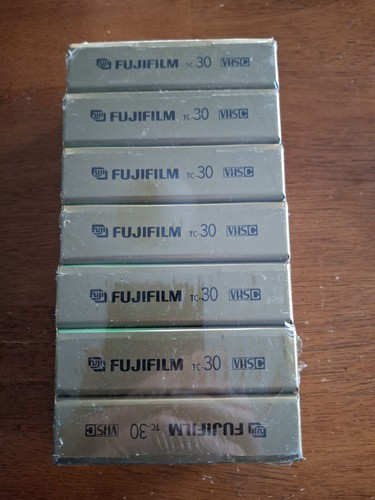 New Fujifilm PRO TC-30 VHS-C Lot of 7 Compact Videocassettes Premium ...