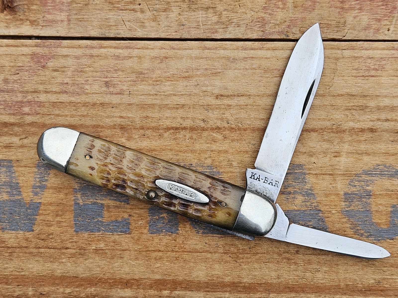 Union Cut Co Kabar Equal End Jack Knife | eBay