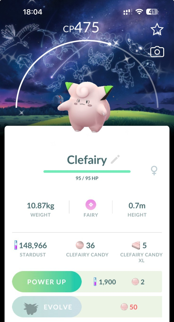 Shiny Clefairy Astronomical Observatory Special Background P'TC 0r ...