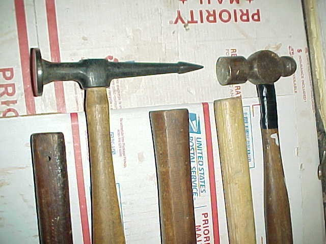 Auto Body (5) Hammers Metal Dinging Pick Ball End Pein Shop Dolly ...