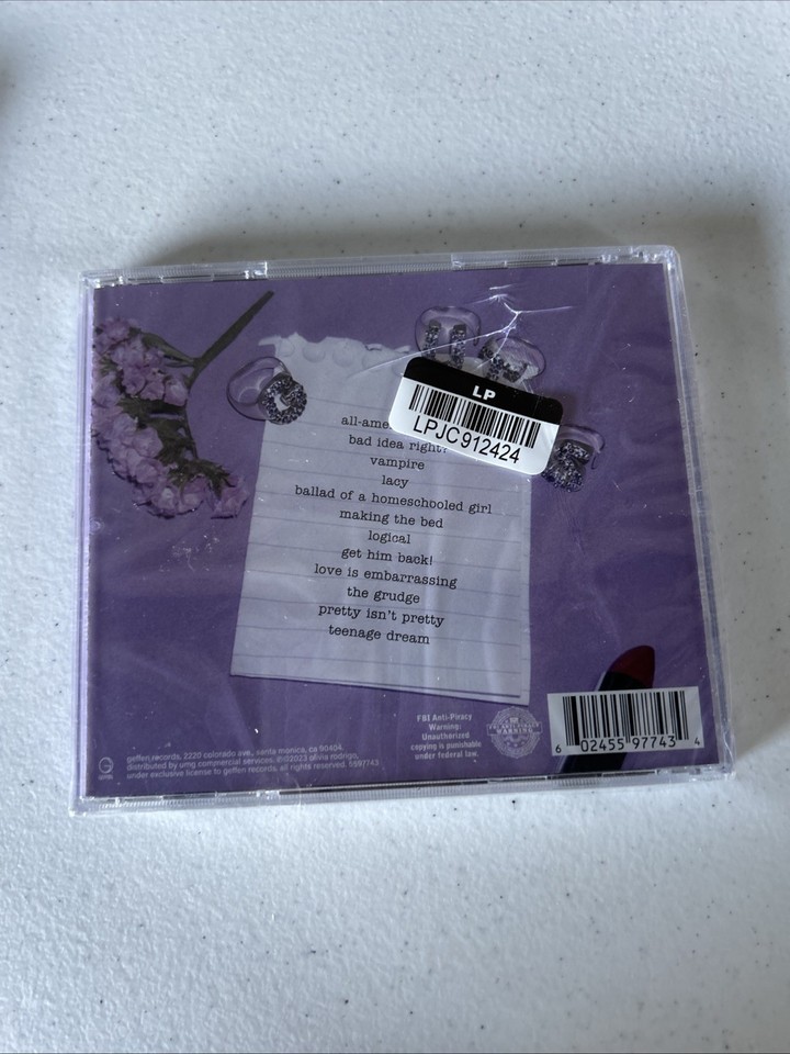 Olivia Rodrigo Cd Guts Target Exclusive Alt Cover With Poster Cracked ...