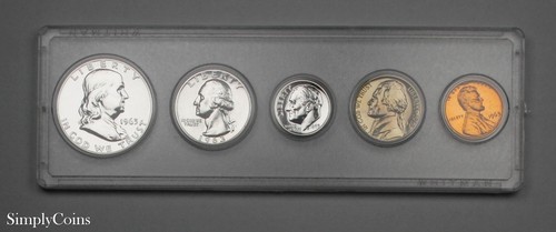 1963 Proof Set Uncirculated Silver Coins US Mint | eBay